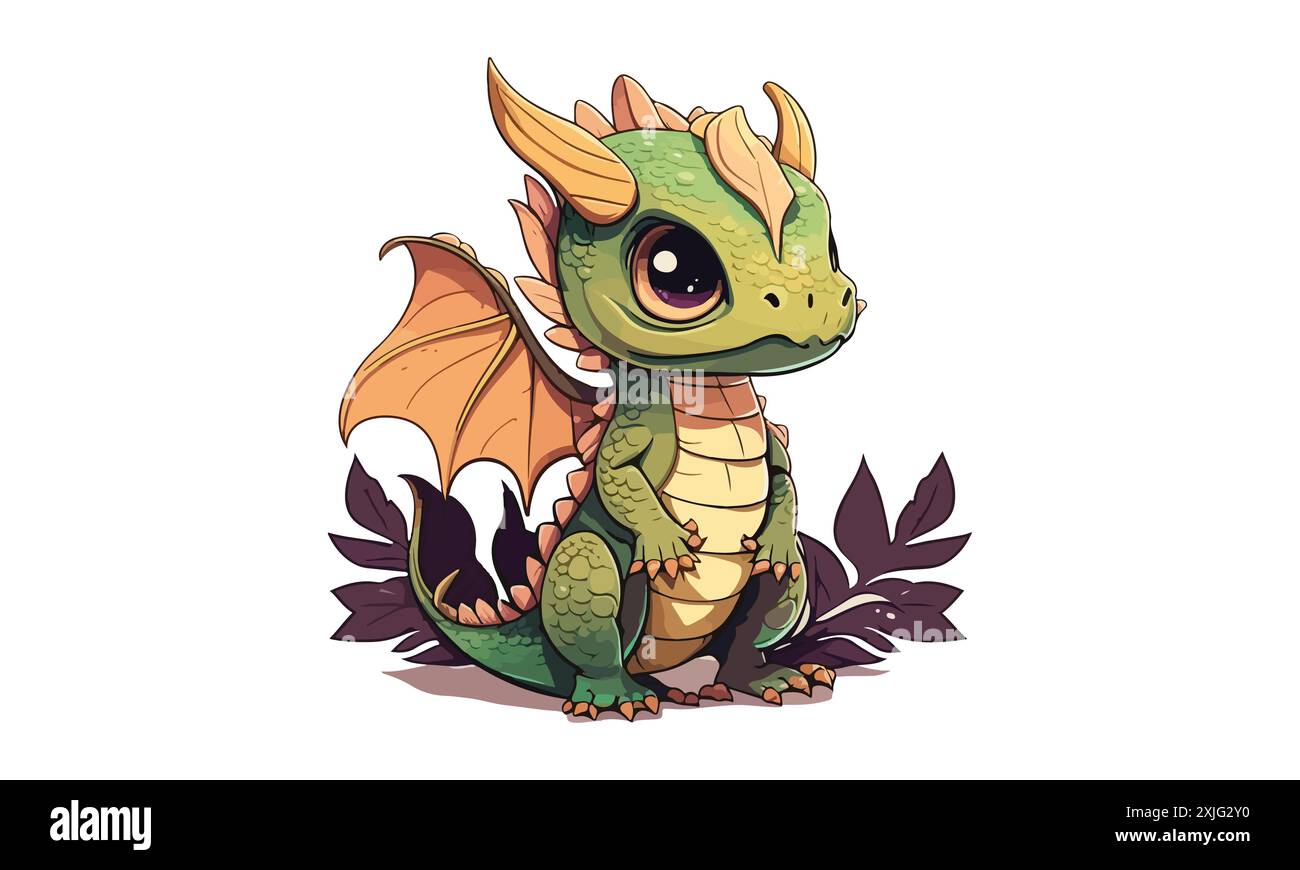 Dragon Full Body Cartoon Vector Illustration Stock Vector Image & Art ...