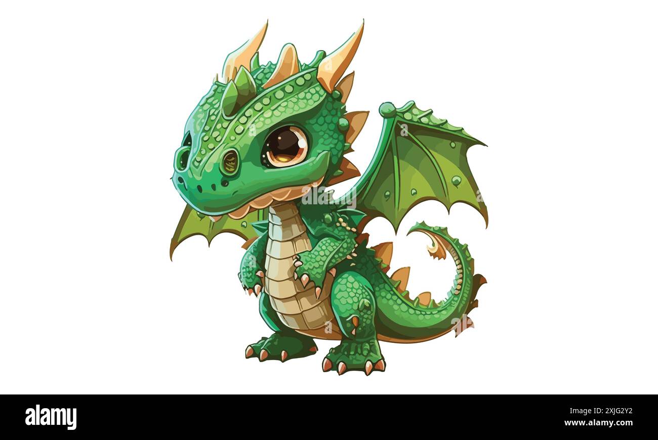 Dragon Full Body Cartoon Vector Illustration Stock Vector Image & Art ...