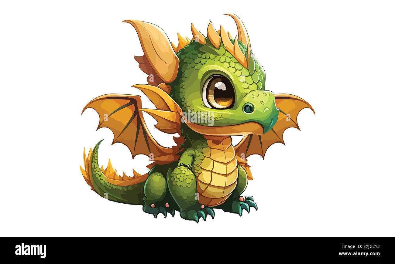 Dragon Full Body Cartoon Vector Illustration Stock Vector Image & Art ...