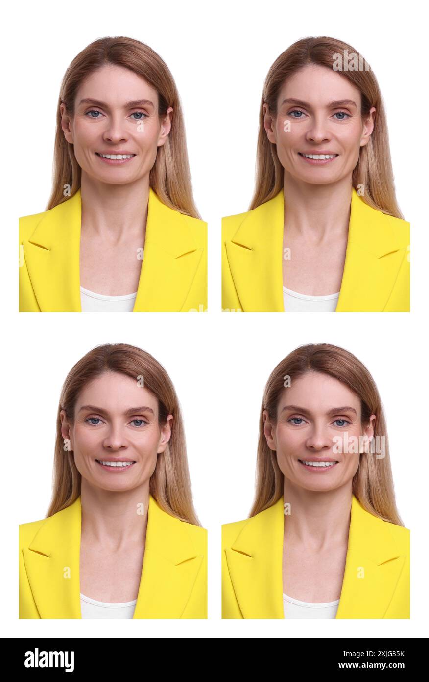 Mature woman passport picture hi-res stock photography and images - Alamy