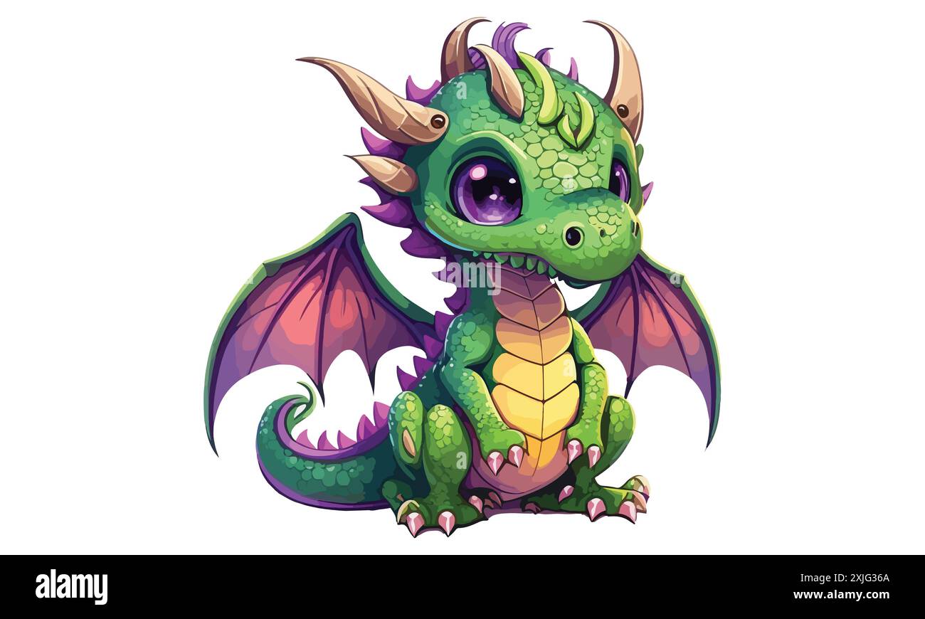Dragon Full Body Cartoon Vector Illustration Stock Vector Image & Art ...