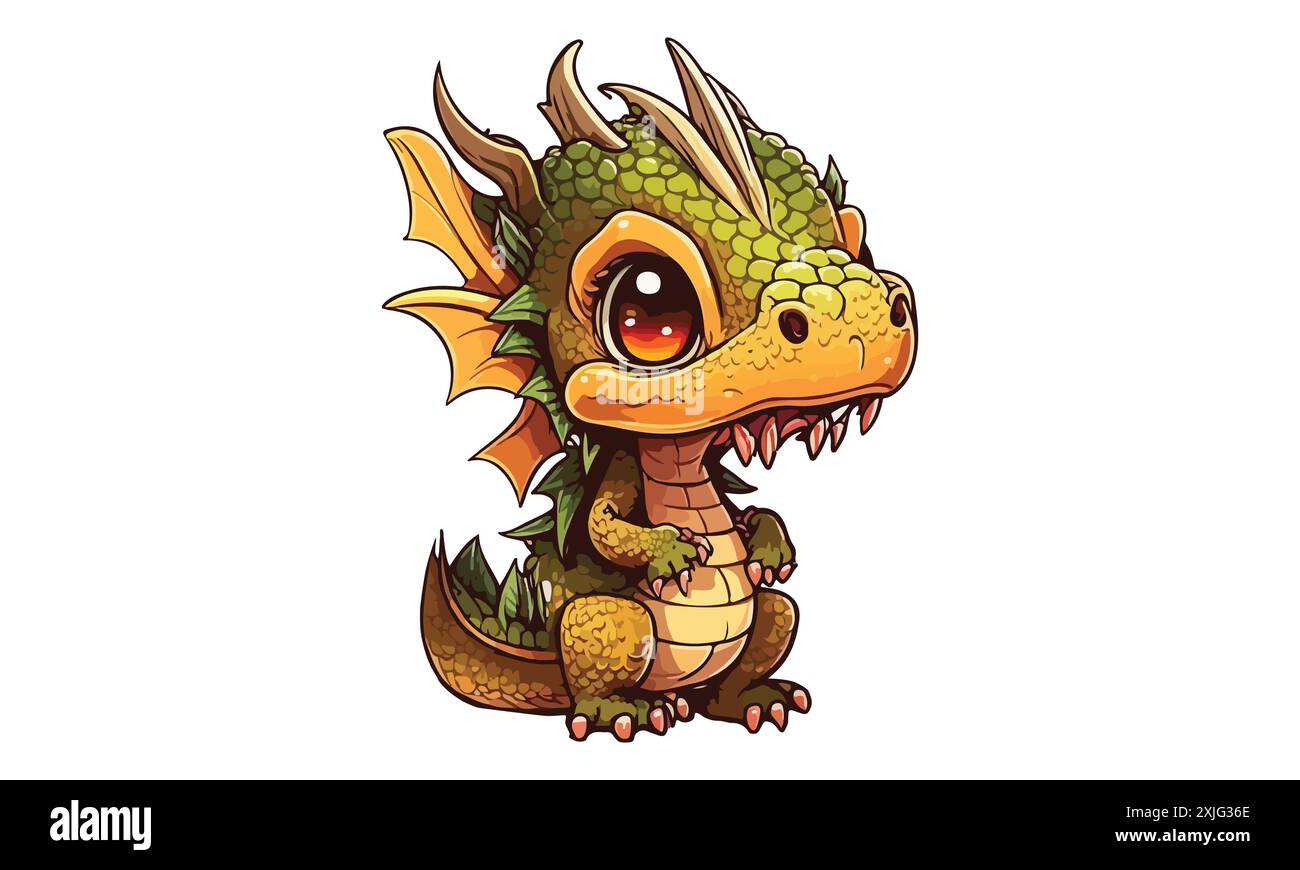 Dragon Full Body Cartoon Vector Illustration Stock Vector Image & Art ...