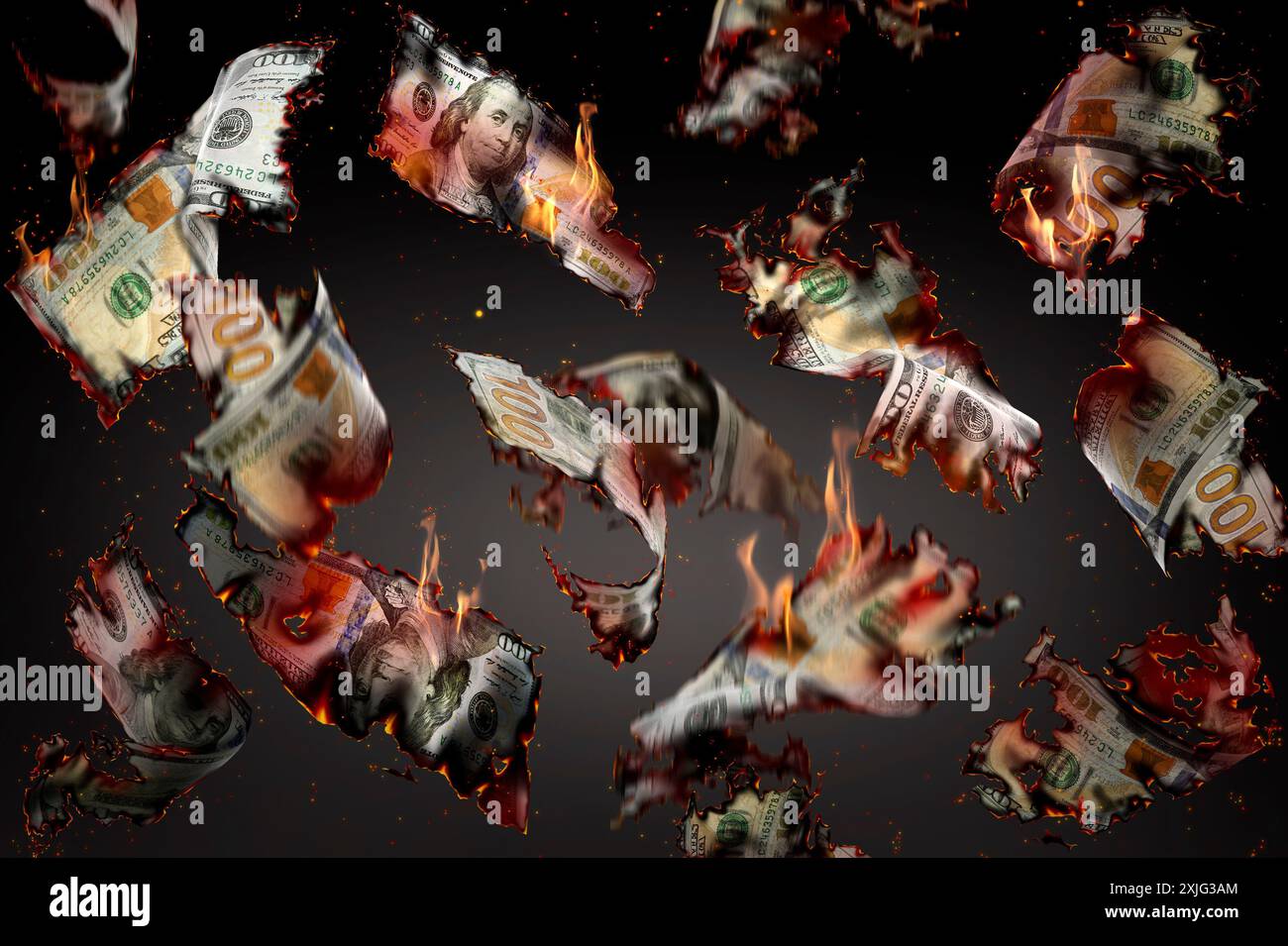 Burning money hi-res stock photography and images - Alamy