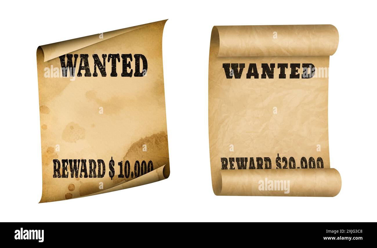 Wild west wanted posters hi-res stock photography and images - Alamy