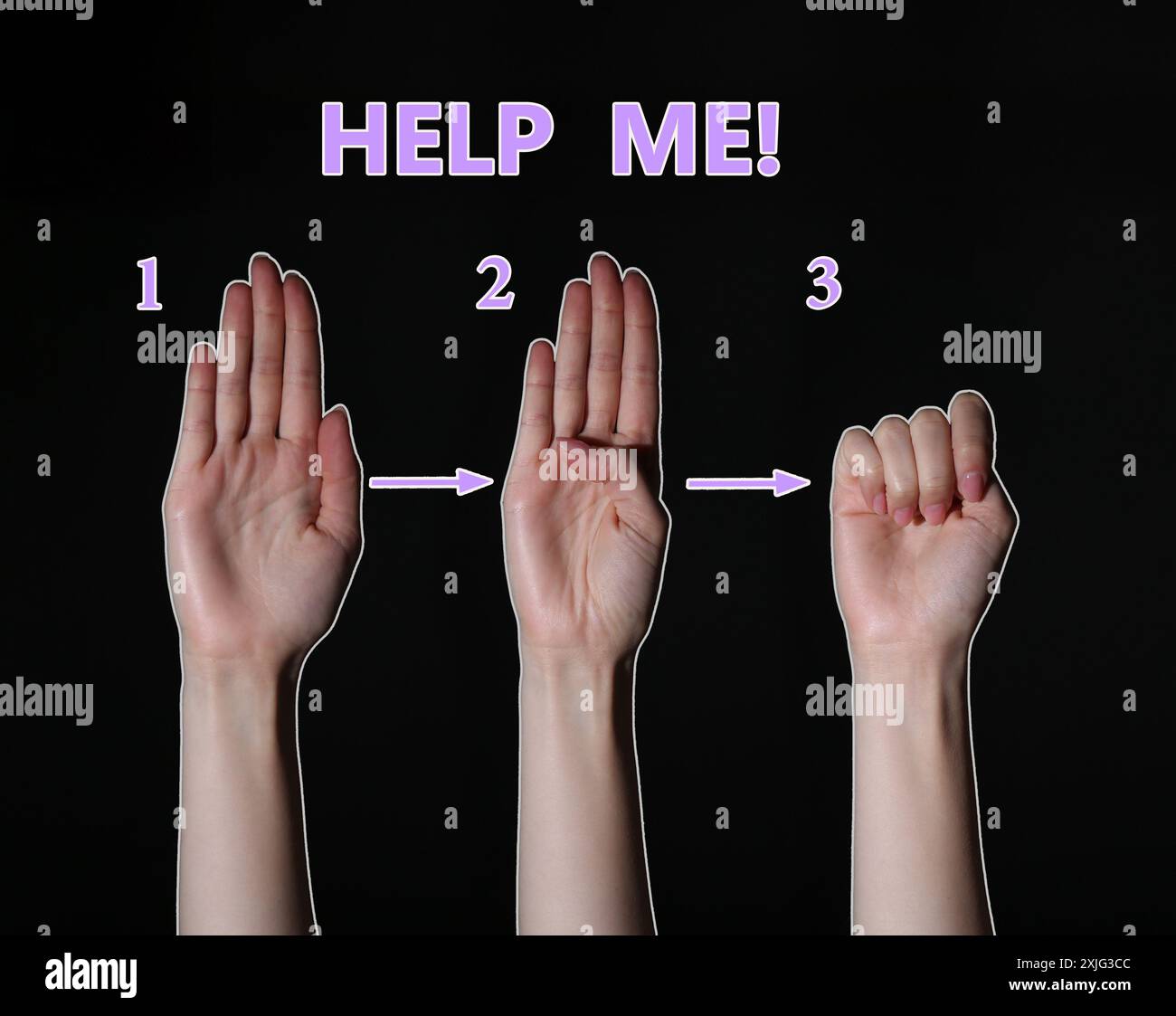 Call gesture black woman help hi-res stock photography and images - Alamy