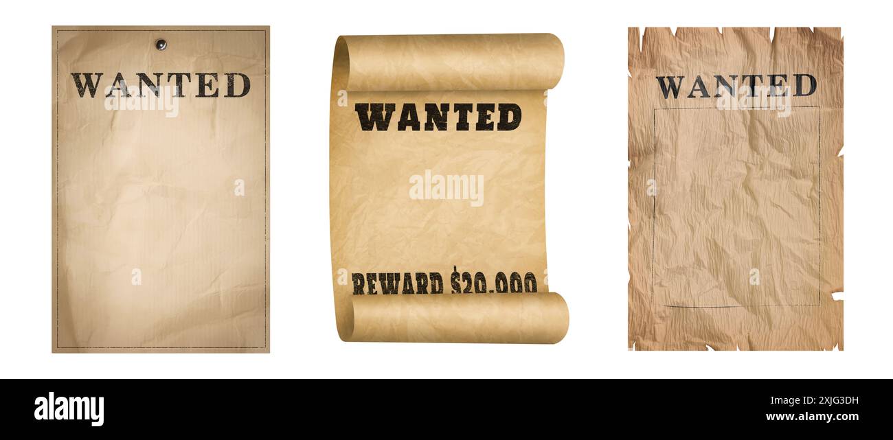 Wild west wanted posters hi-res stock photography and images - Alamy