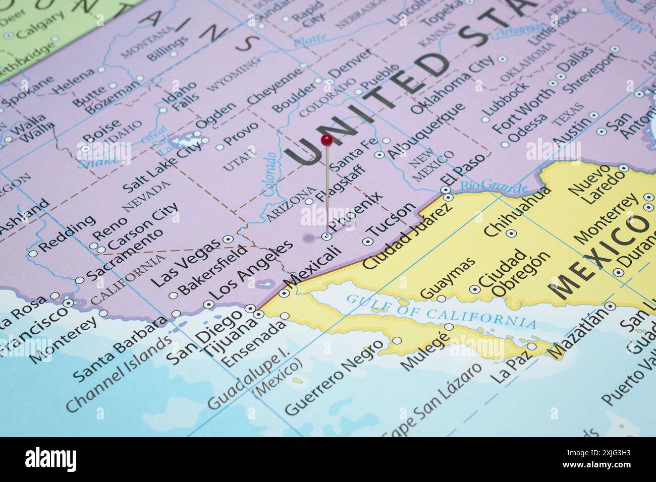 Political map arizona hi-res stock photography and images - Alamy
