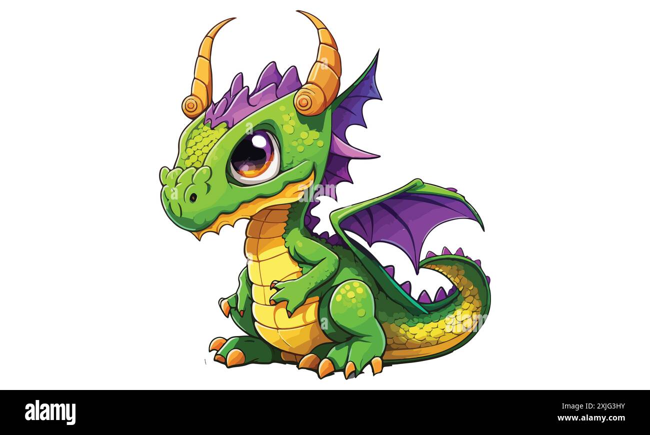 Dragon Full Body Cartoon Vector Illustration Stock Vector Image & Art ...