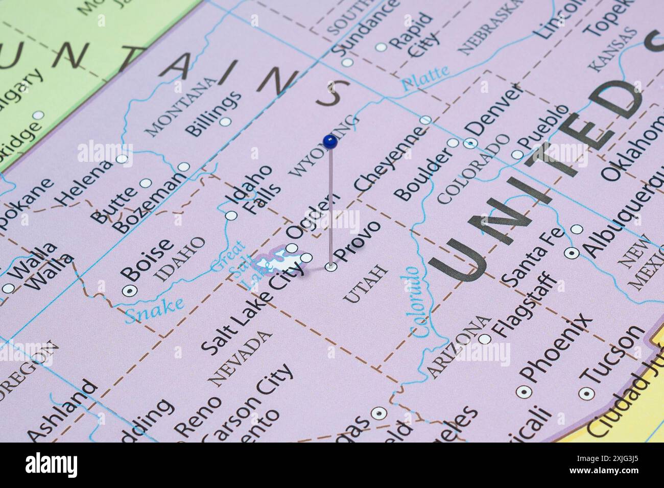 Political map of utah hi-res stock photography and images - Alamy
