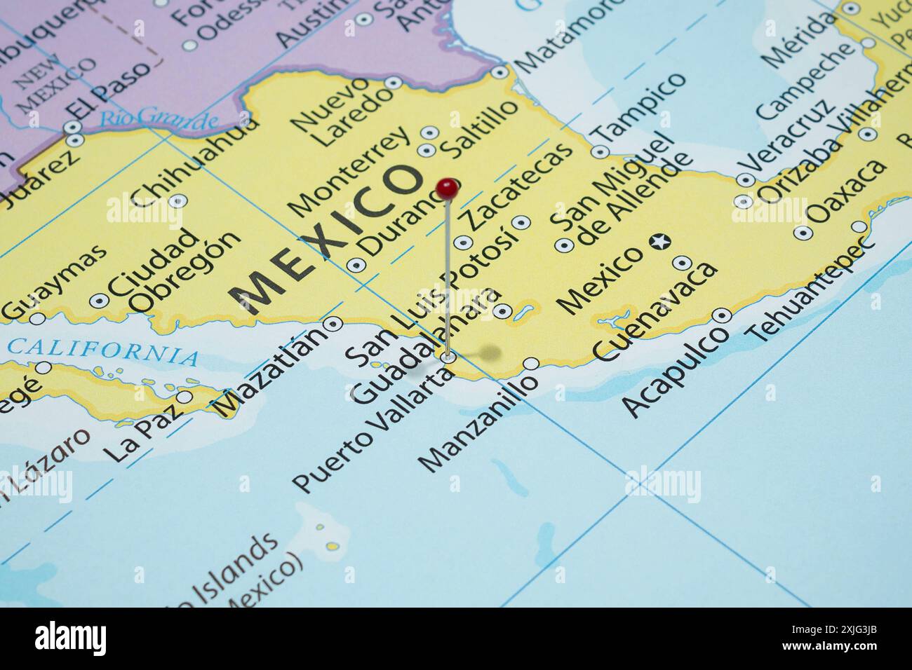 Map of puerto vallarta mexico hi-res stock photography and images - Alamy