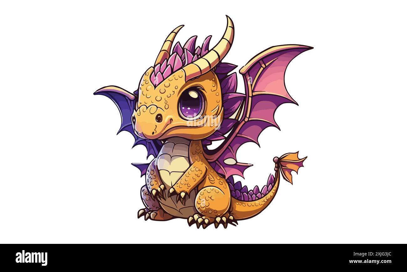 Dragon Full Body Cartoon Vector Illustration Stock Vector Image & Art ...
