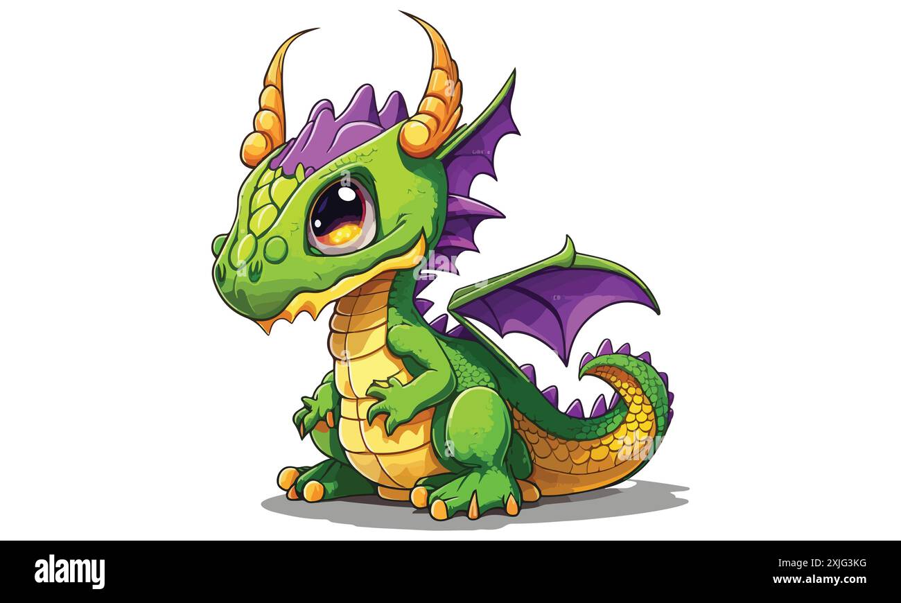 Dragon Full Body Cartoon Vector Illustration Stock Vector Image & Art ...