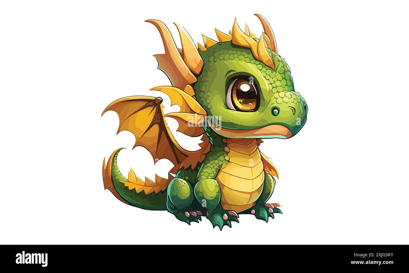 Dragon Full Body Cartoon Vector Illustration Stock Vector Image & Art ...