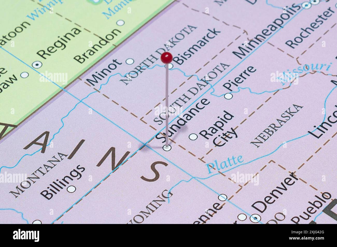 Political map wyoming hi-res stock photography and images - Alamy
