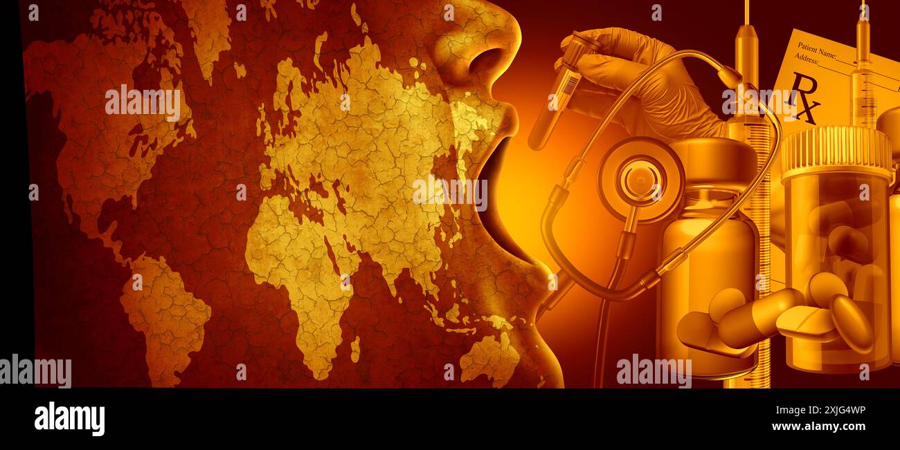 Extreme Heat Health Crisis and heat-stroke illness and exhaustion from ...