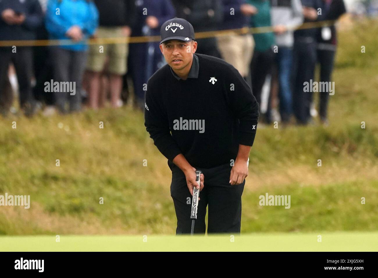 USA's Xander Schauffele on the 13th green during day one of The Open at ...
