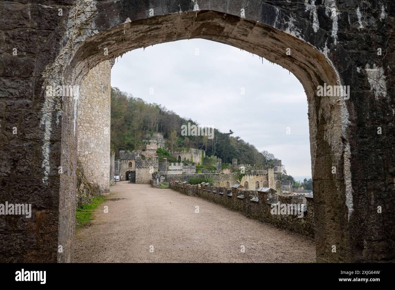 Gwrych Castle , Abergele, North Wales. A ruined country house now being ...