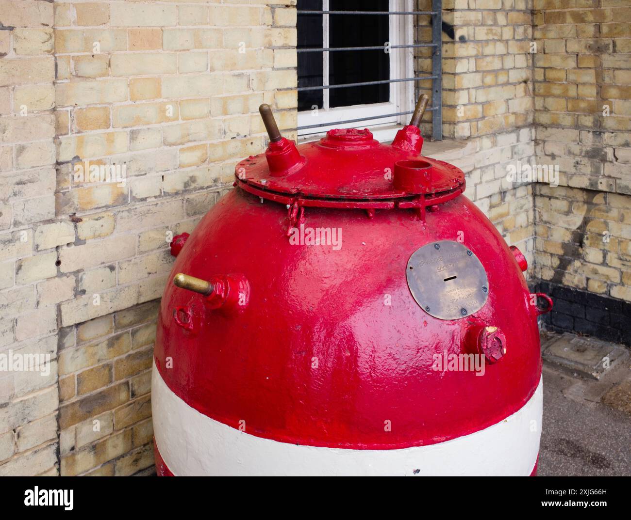 WWII sea mine used as a collecting box for Shipwrecked Mariners ...