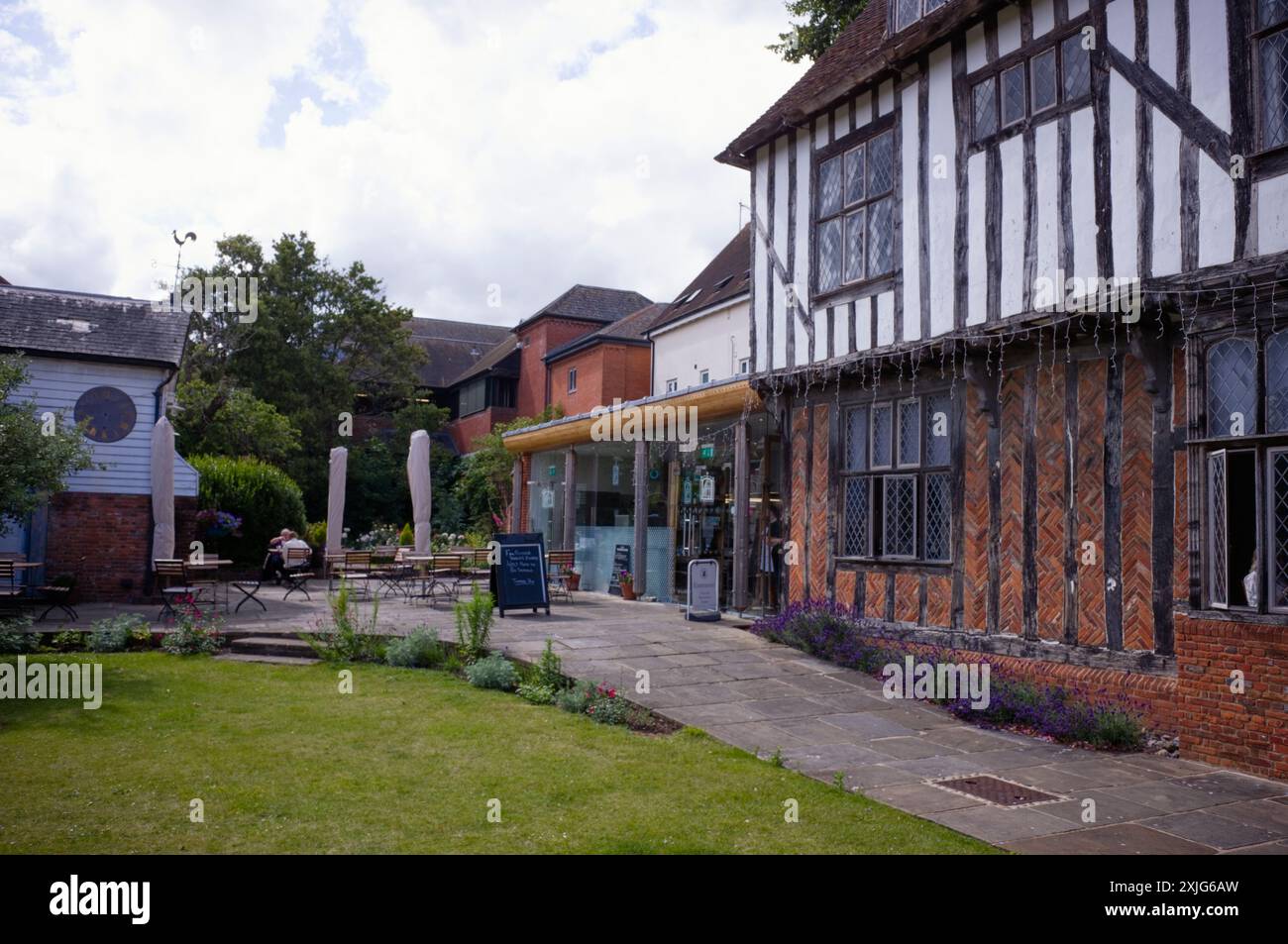 Tymperleys Tudor house that is now a cafe and restaurant Stock Photo ...