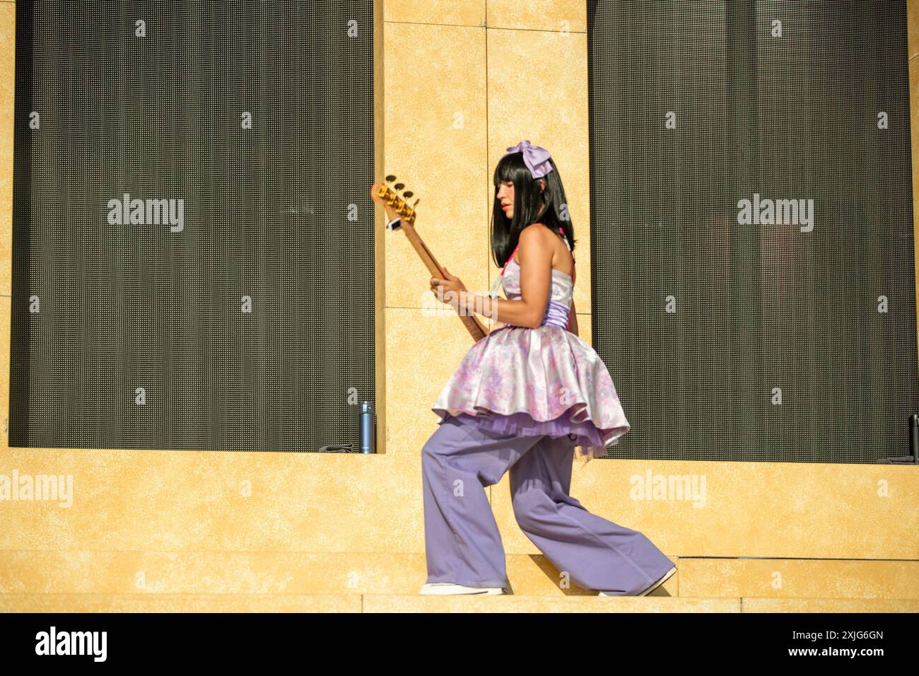 Ostrava, Czech Republic. 18th July, 2024. Singer Laura Lee Ochoa of Texas trio Khruangbin ...