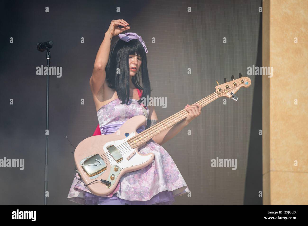 Ostrava, Czech Republic. 18th July, 2024. Singer Laura Lee Ochoa of Texas trio Khruangbin ...