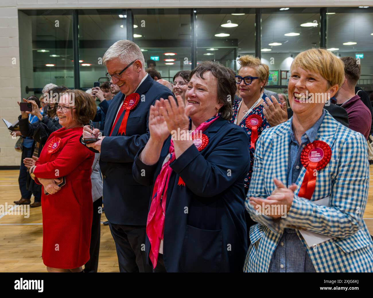 Scottish Labour Party members applaud General election 2024 result for ...