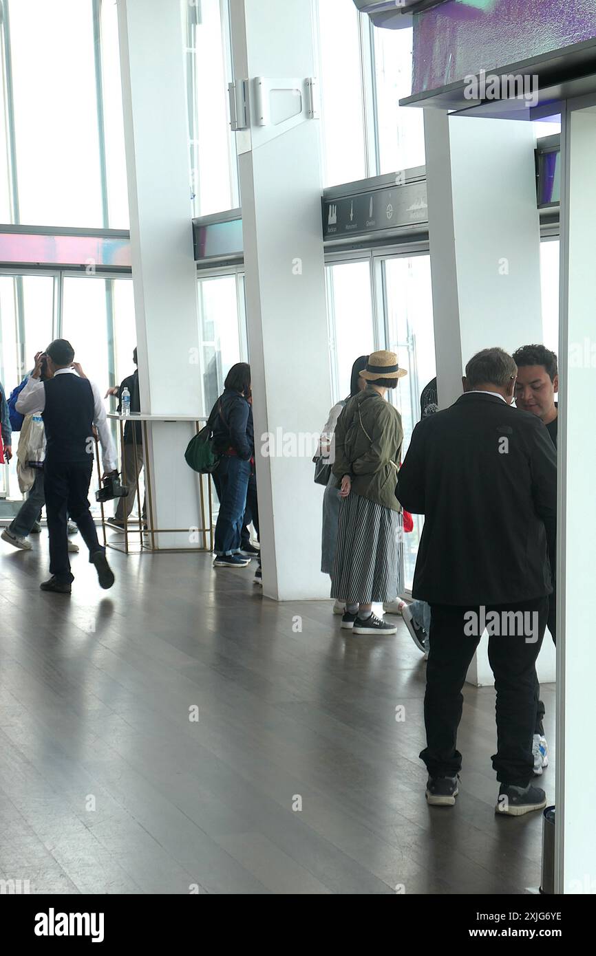 The Shard London England Britain UK view views inside upstairs top ...