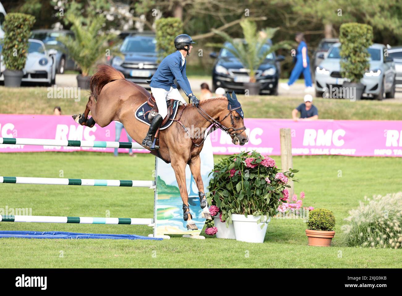 Julien Gonin of France with Caprice De Guinfard during the Prix du ...