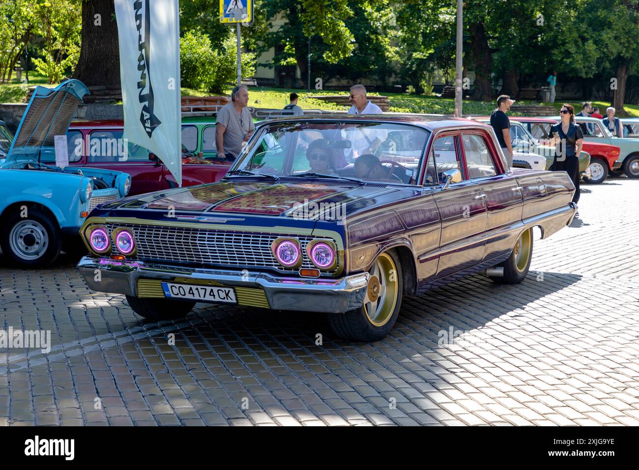 Sofia, Bulgaria - June 15, 2024: Parade of old retro cars at Spring ...