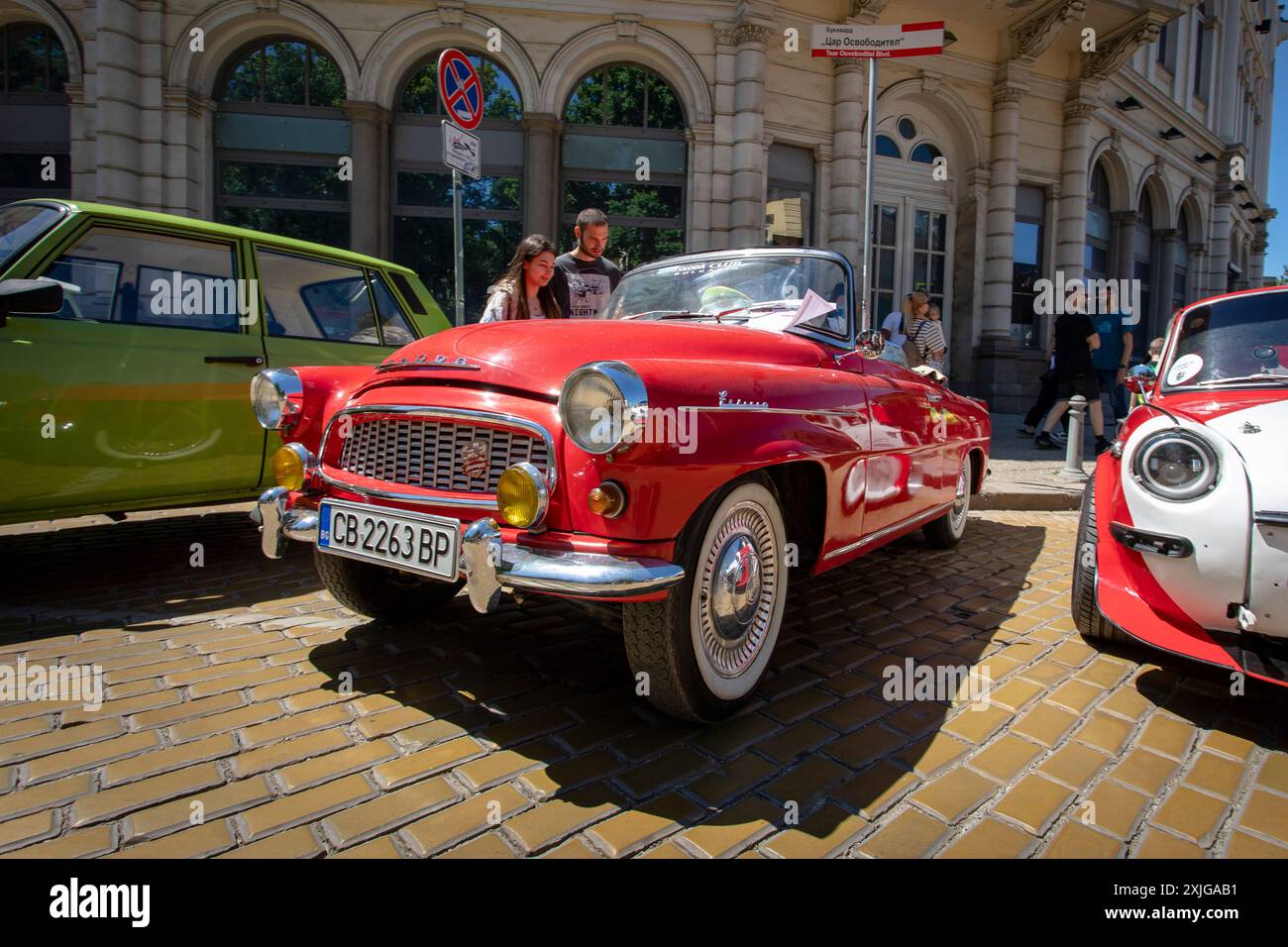 Sofia, Bulgaria - June 15, 2024: Parade of old retro cars at Spring ...