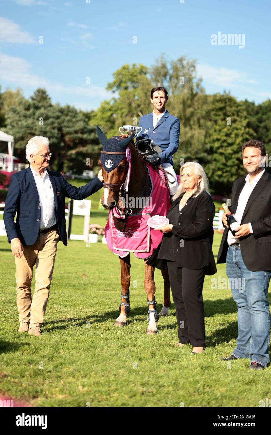 Julien Gonin of France during the price giving ceremony of the Prix du ...