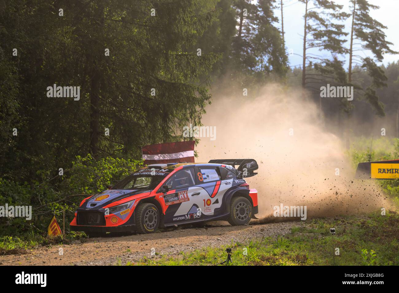 During Fia World Rally Championship WRC Tet Rally Latvia 2024 18 July ...