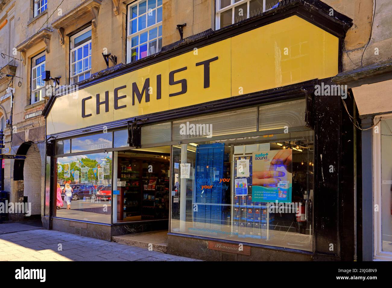 Chemist shop front, Little Brittox, Devizes. Taken July 2024 Stock ...