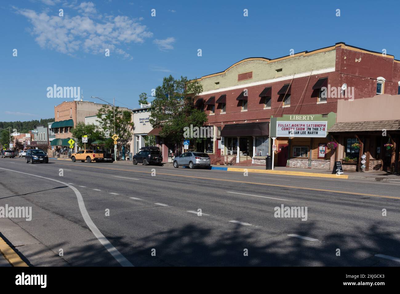 U.S. Highway 160 in downtown Pagosa Springs, Colorado, USA Stock Photo ...