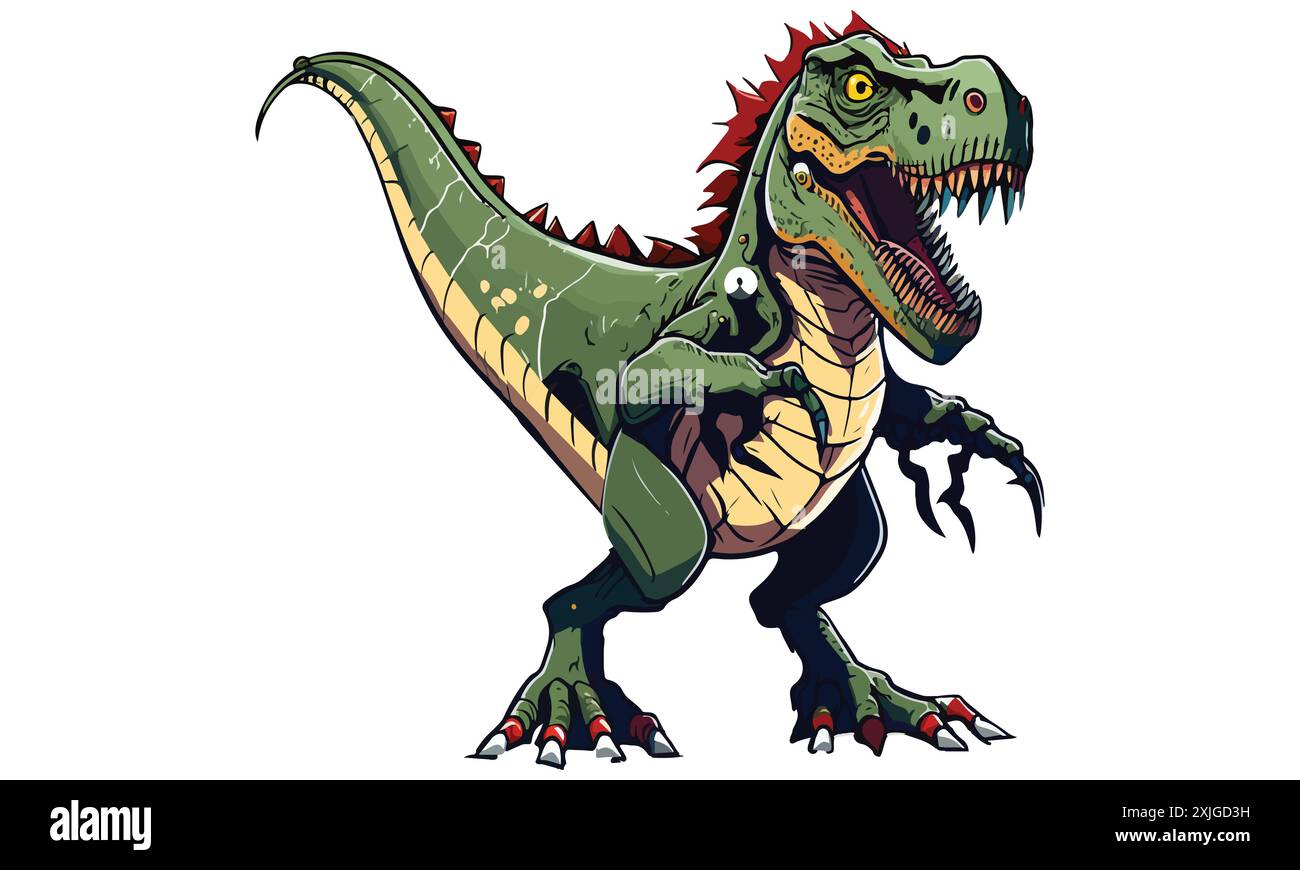 Realistic Dinosaur vector illustration Stock Vector Image & Art - Alamy