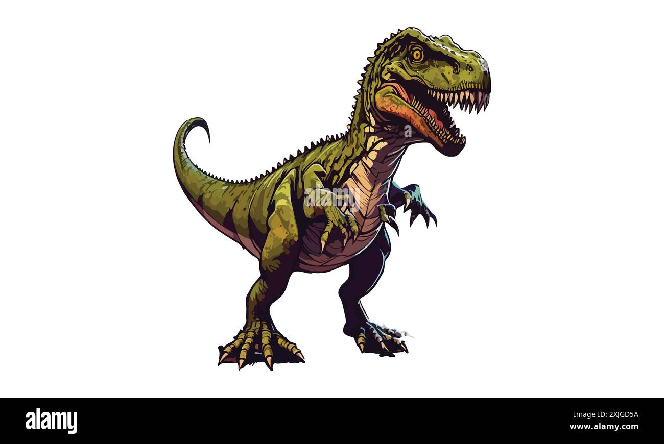 Realistic Dinosaur vector illustration Stock Vector Image & Art - Alamy