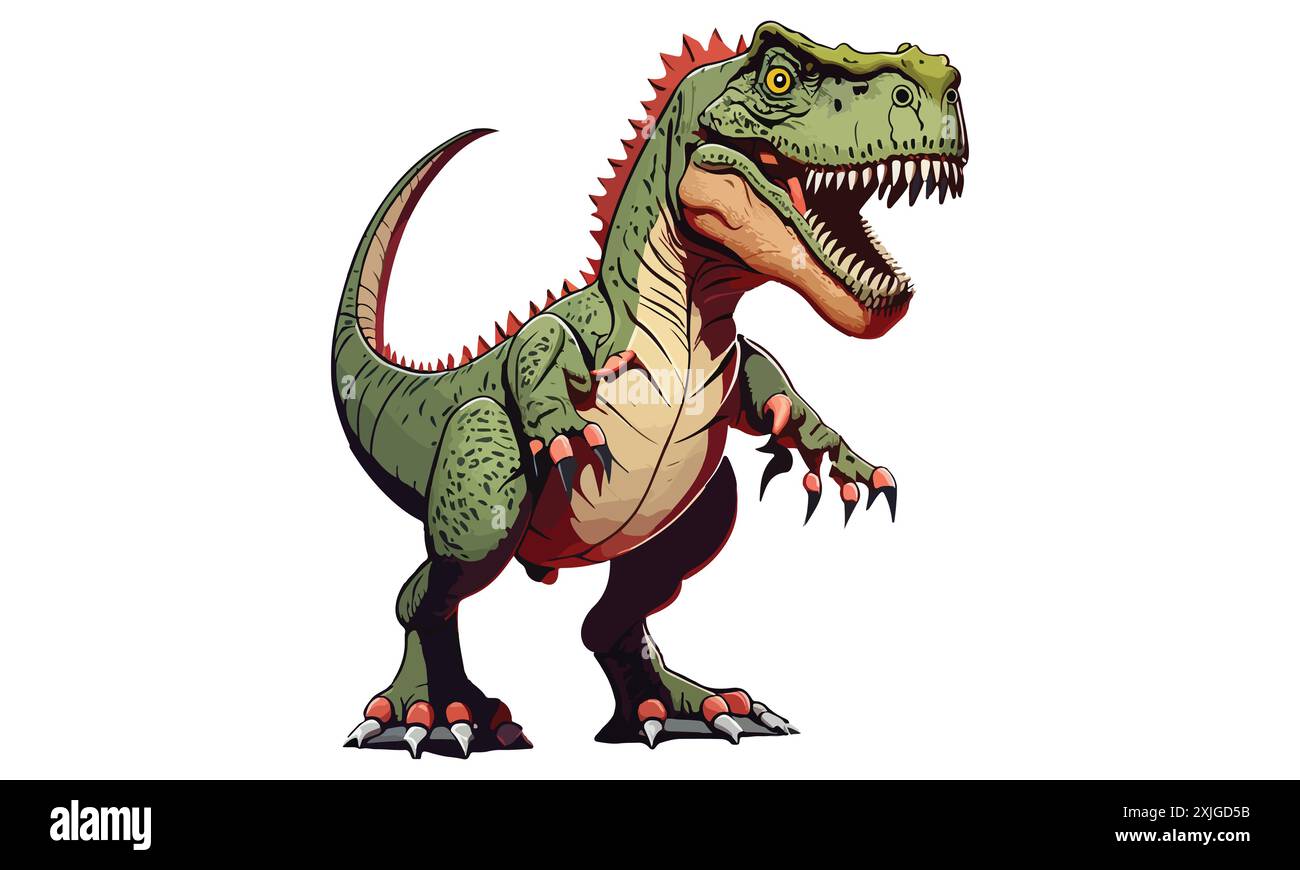 Realistic Dinosaur vector illustration Stock Vector Image & Art - Alamy