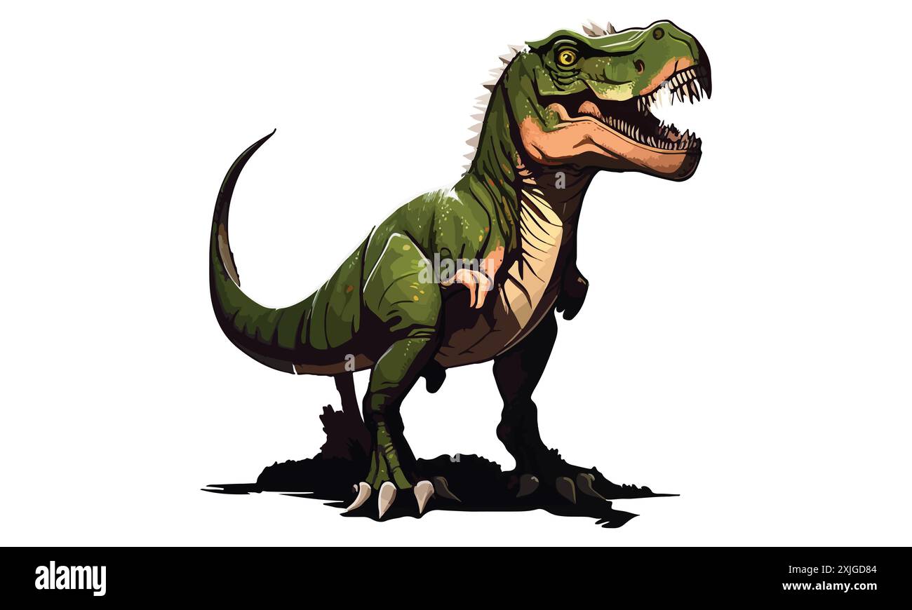 Realistic Dinosaur vector illustration Stock Vector Image & Art - Alamy