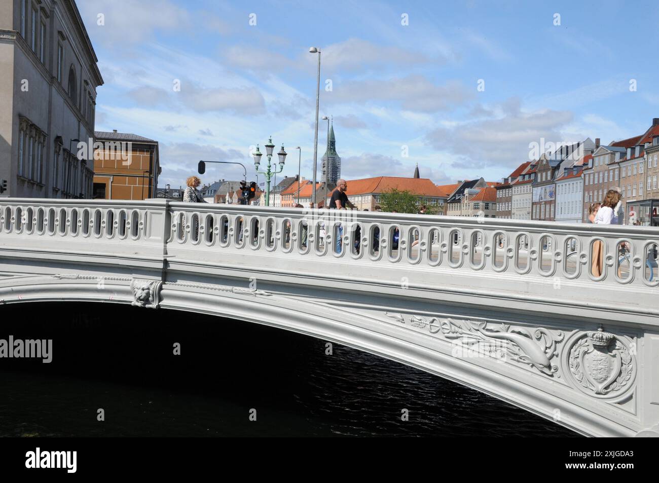 Copenhagen/ Denmark/19 july 2024/ View of hojbro bridge in danish ...