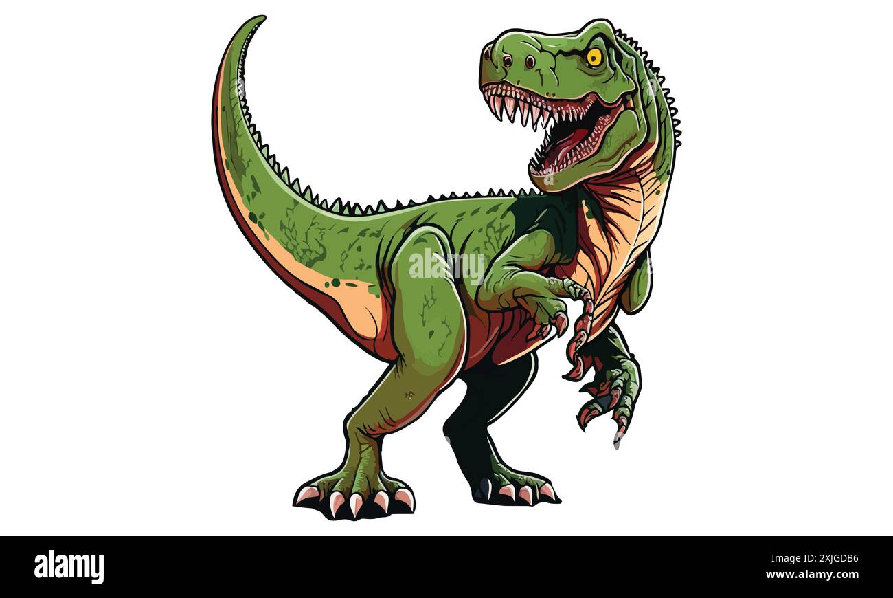 Realistic Dinosaur vector illustration Stock Vector Image & Art - Alamy