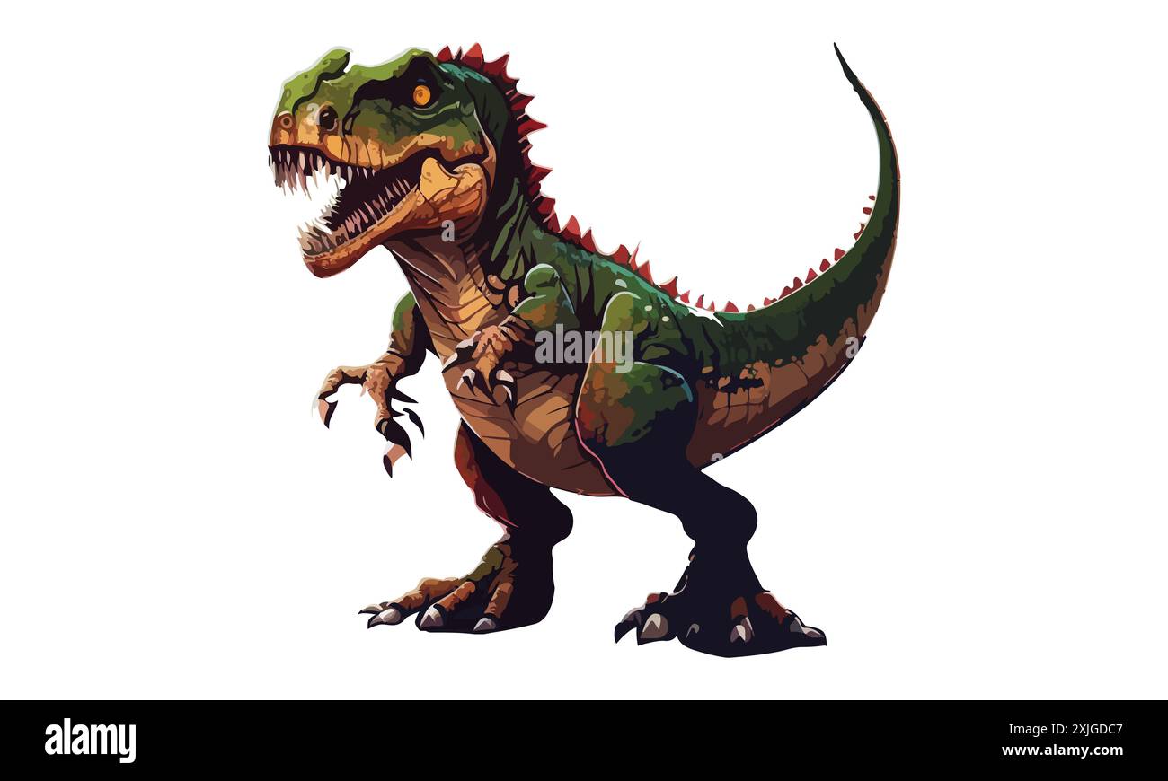 Realistic Dinosaur vector illustration Stock Vector Image & Art - Alamy