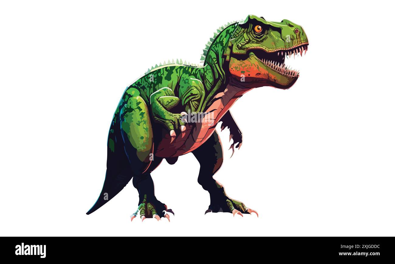 Realistic Dinosaur vector illustration Stock Vector Image & Art - Alamy