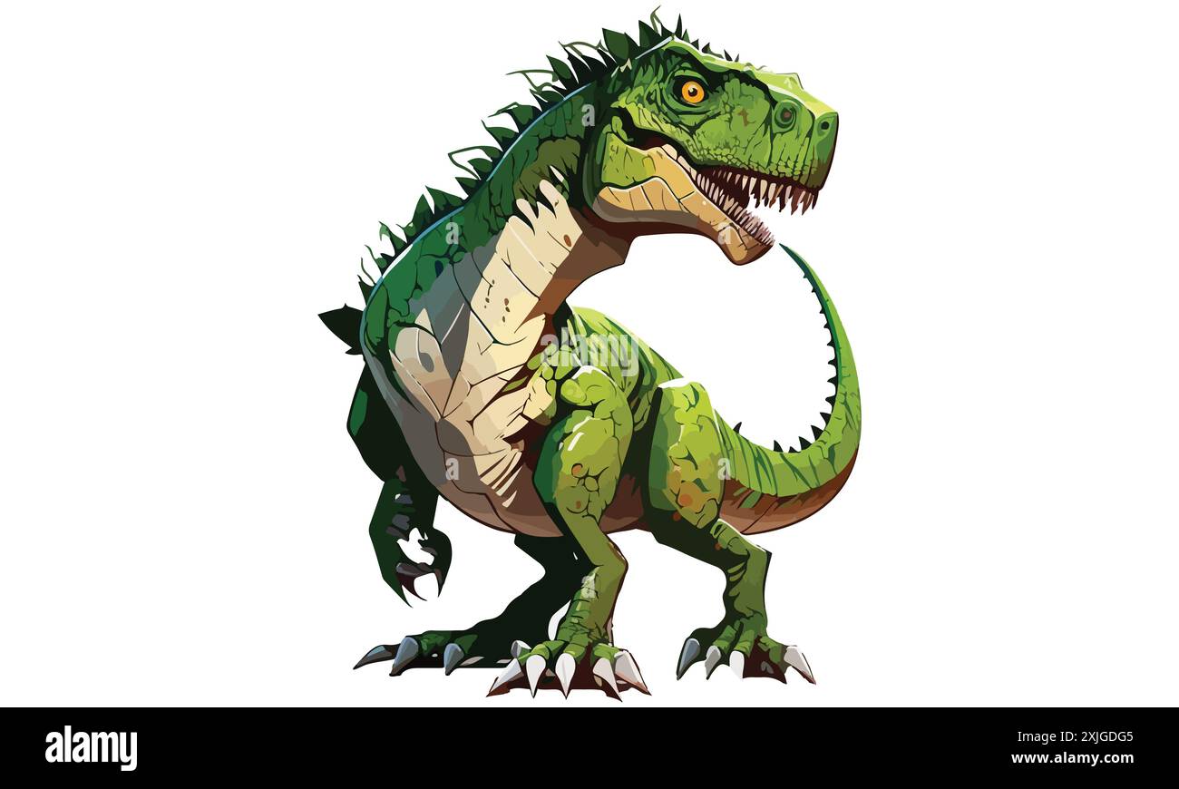 Realistic Dinosaur vector illustration Stock Vector Image & Art - Alamy