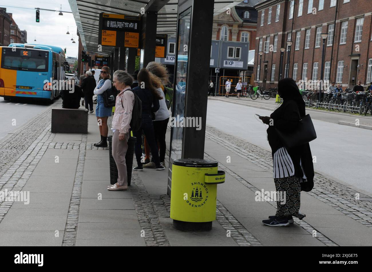 Copenhagen/ Denmark/18 july 2024/ Danish public transport bus top in ...