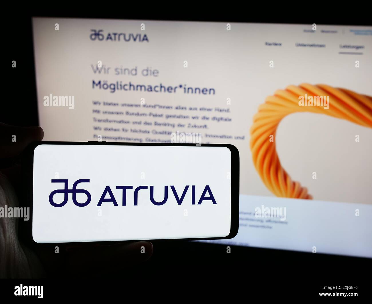 Atruvia logo hi-res stock photography and images - Alamy