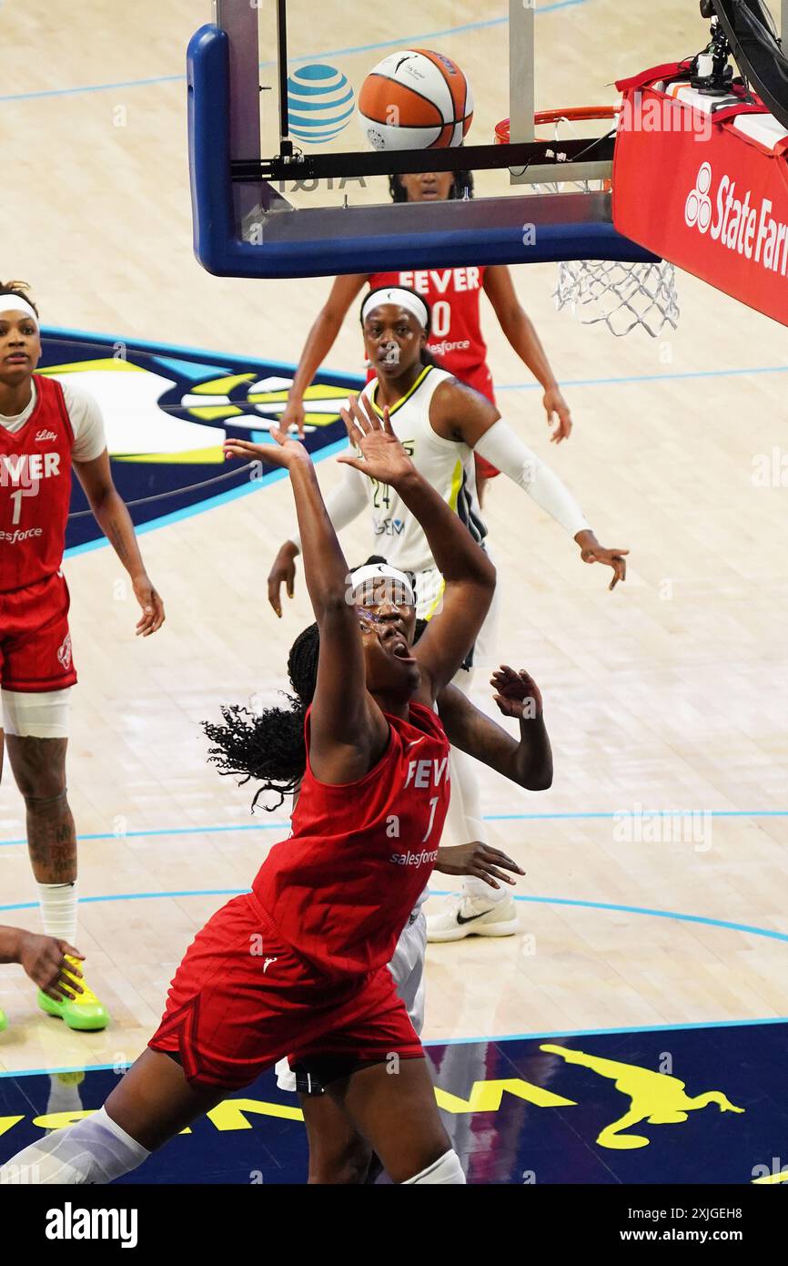 Arlington, United States. 17th July, 2024. Aliyah Boston #7 of Indiana ...