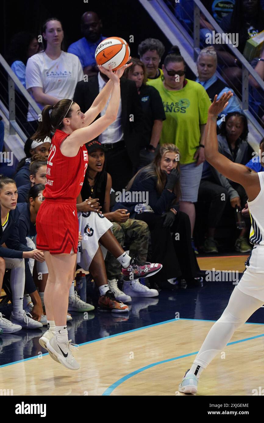 Arlington, United States. 17th July, 2024. Caitlin Clark #22 of Indiana ...