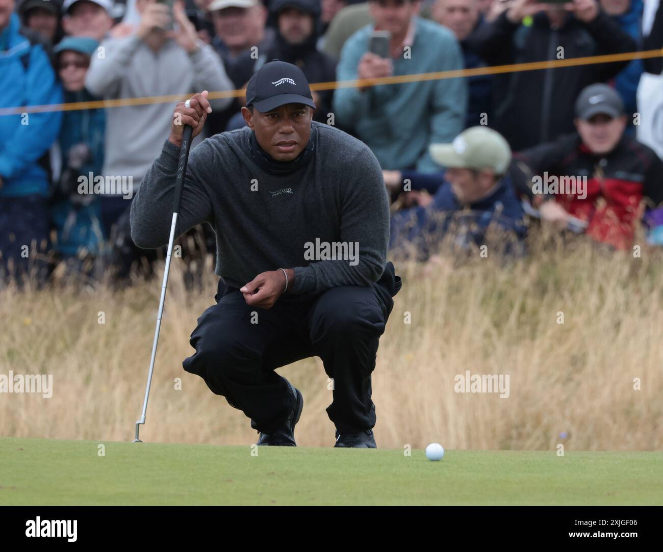 Troon, UK. 18th July, 2024. American Tiger Woods during the first round ...