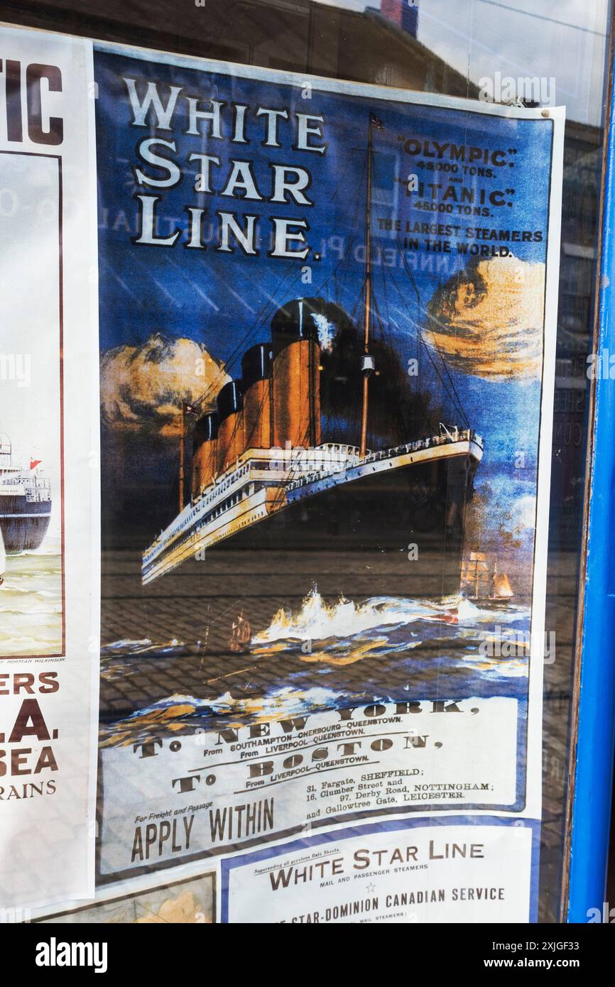 Titanic advertising poster hi-res stock photography and images - Alamy