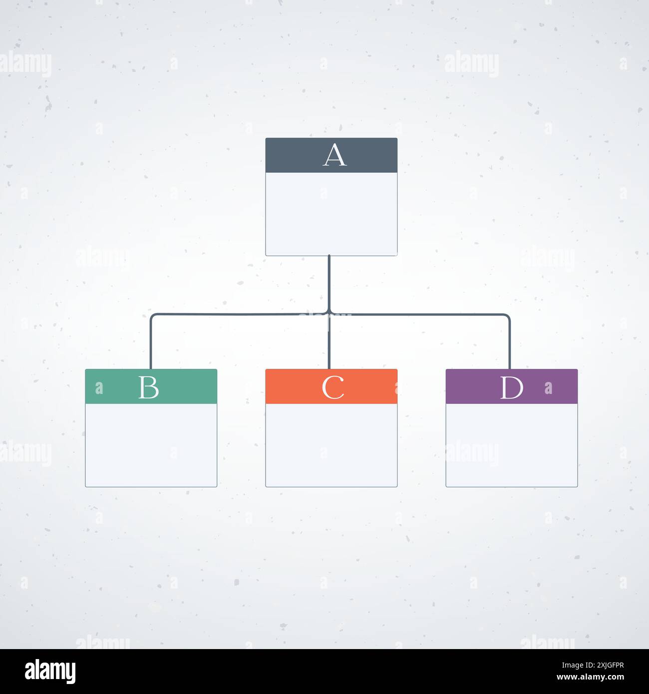 Mind map, flowchart, tree chart with three elements template, mind map ...